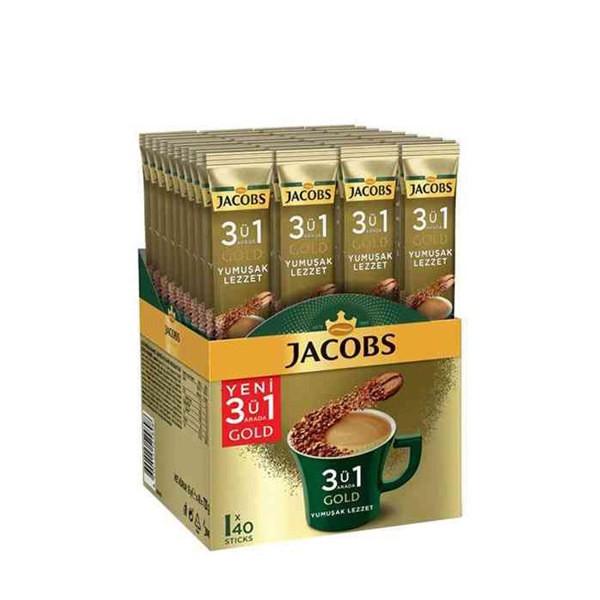 ساشه کافی میکس گلد 3 در 1 جاکوبز بسته 40 عددی | فروشگاه اینترنتی یاکاموز